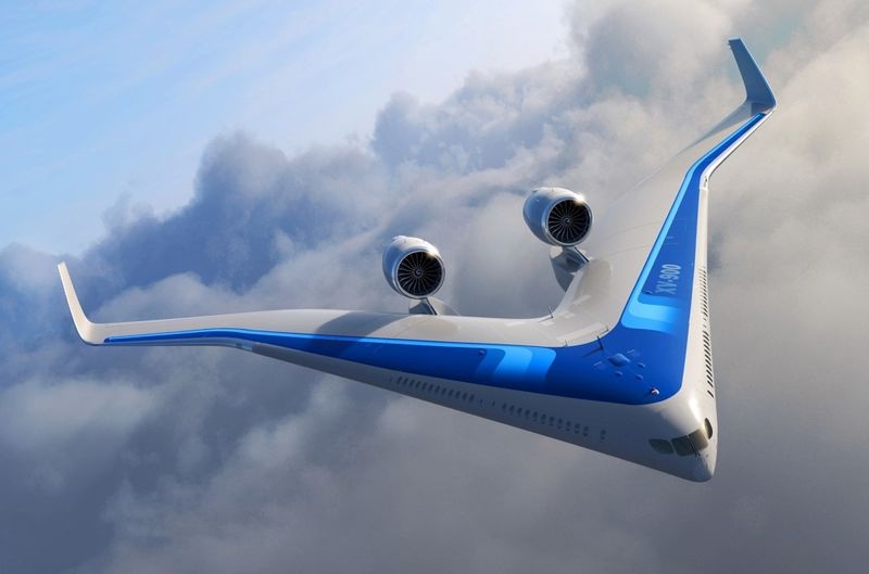 Tecnoneo: El avión conceptual 'Flying-V' es más eficiente con su nuevo ...