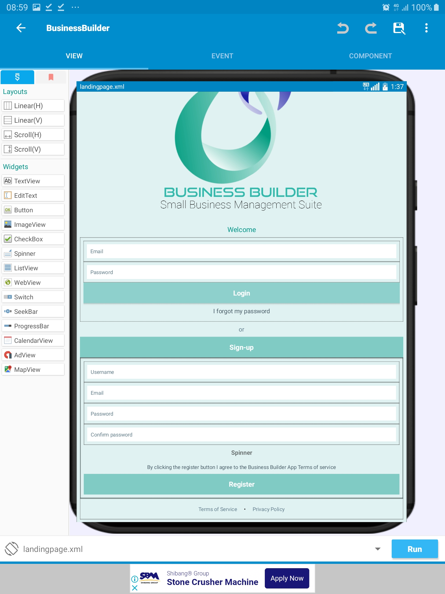 How to create a login and signup page