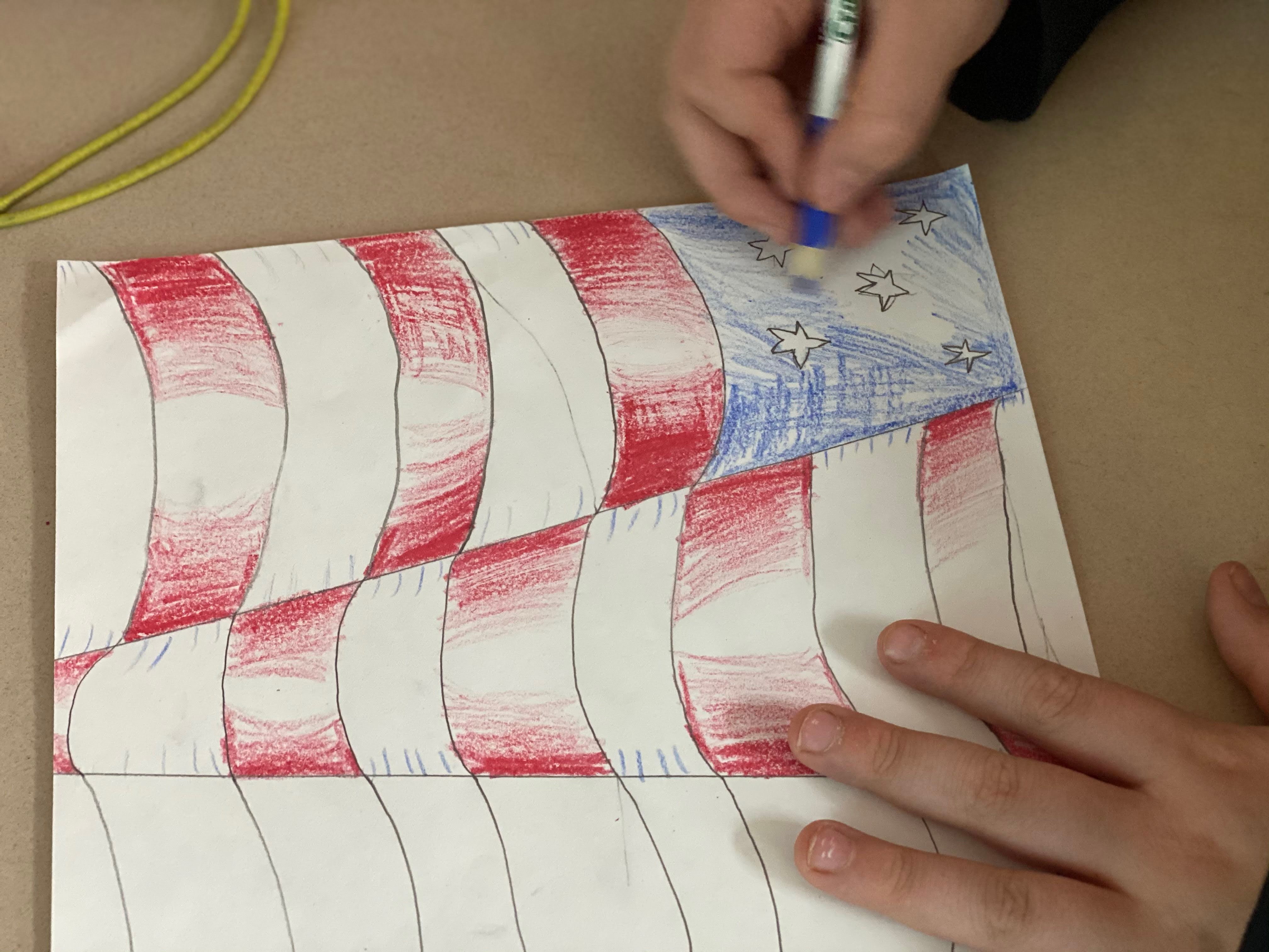 Elements of the Art Room: Patriotic art for Veterans Day!