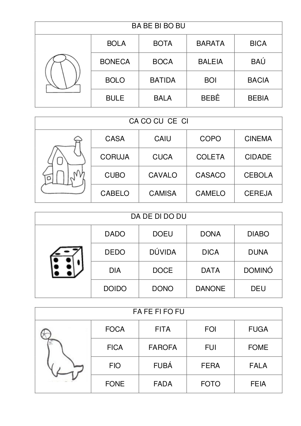 Frases Com Silabas Simples - FDPLEARN