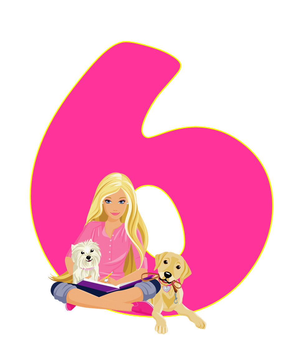 Kits imprimibles gratis : Abecedario números y Topers Barbie