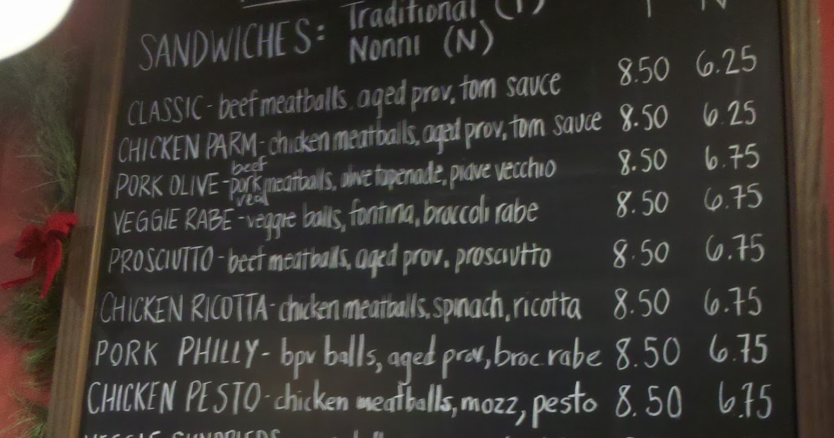 22nd & Philly: Sandwich Quest: Mix n' Match Your Meatballs at Marabella