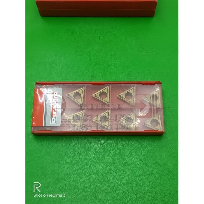 N1-1020 Insert bubut TCMT 16 T304 DURACARB Insert Bubut DURACARB