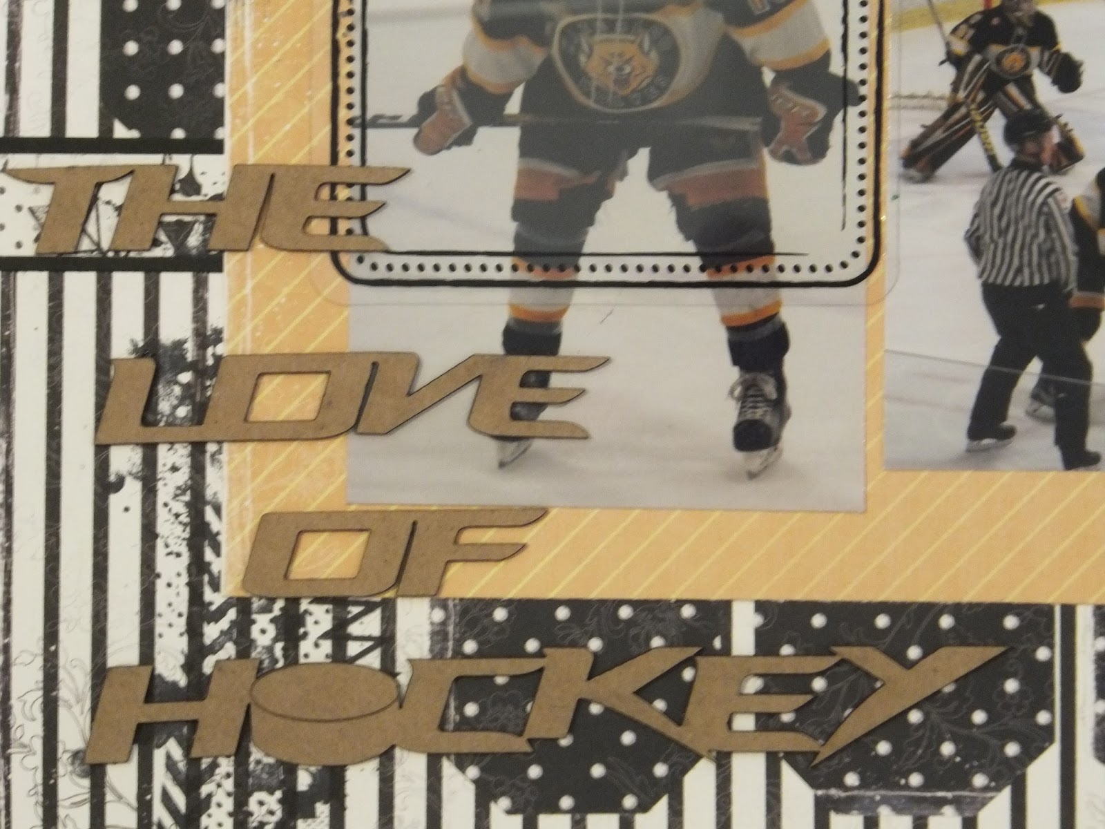 Bee Cee Creativity: Rustic Hockey Sports Page at Creative Embellishments