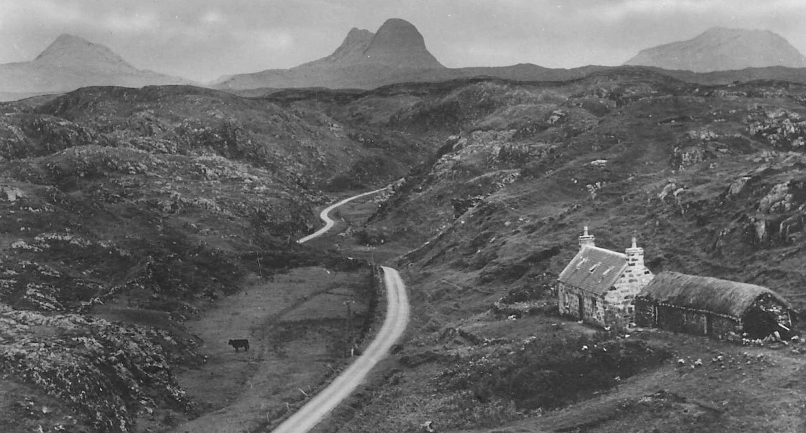 Tour Scotland: Old Photograph Cottage Assynt Scotland