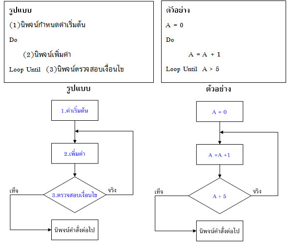 บทที่ 1 ตอน 5 คำสั่งทำซ้ำแบบ Do Loop Until