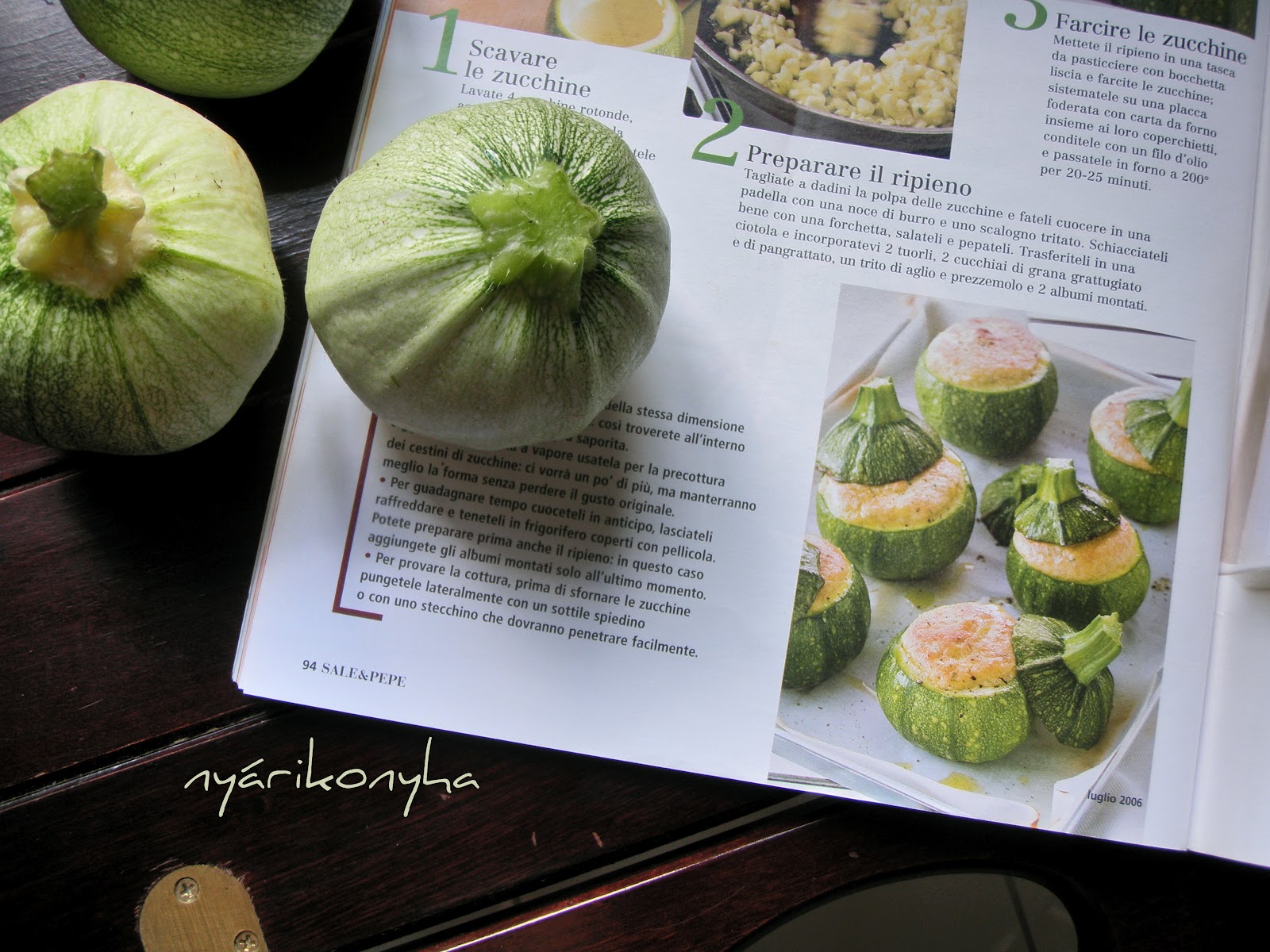 nyárikonyha: Töltött cukkini