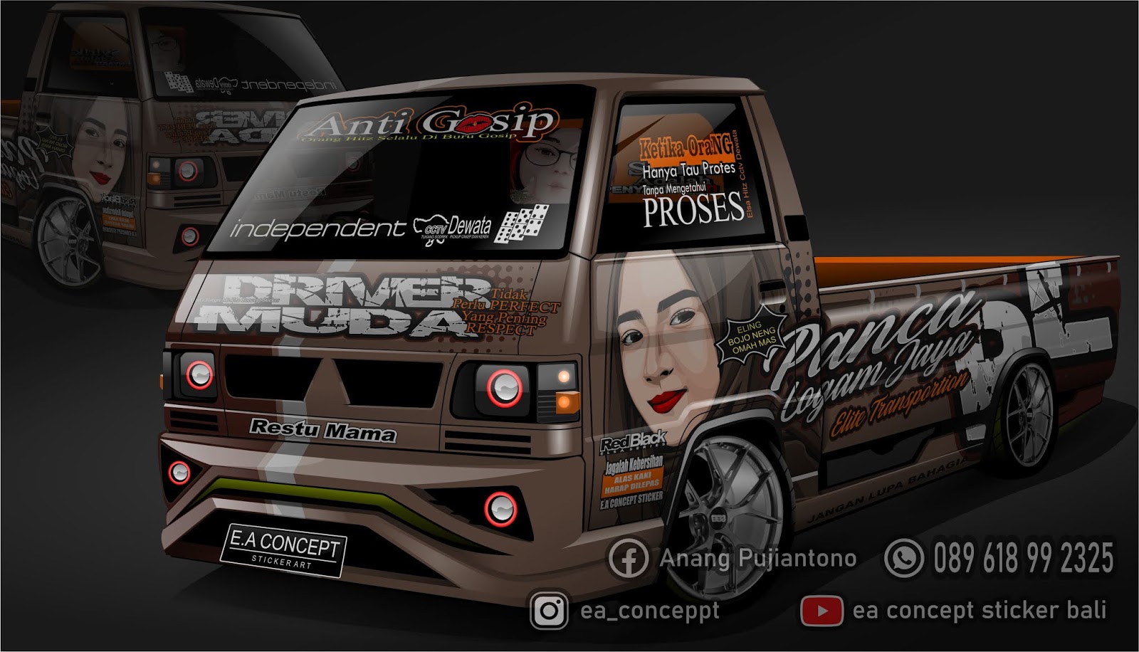 modifikasi decal l300 terbaru | CUTTING STIKER DI DENPASAR BALI murah ...