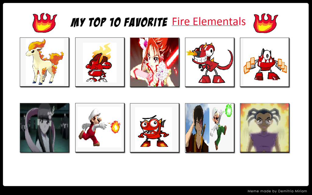 Isabelle's Blog world of toy: My Another Top 10 Favorite Fire Elementals