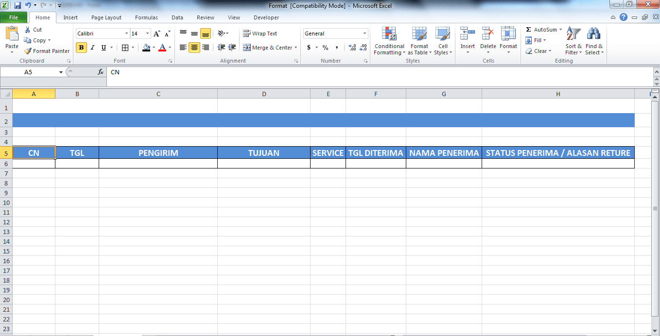 Cara Membuat Laporan Sesuai Format Tertentu di Excel Secara Otomatis