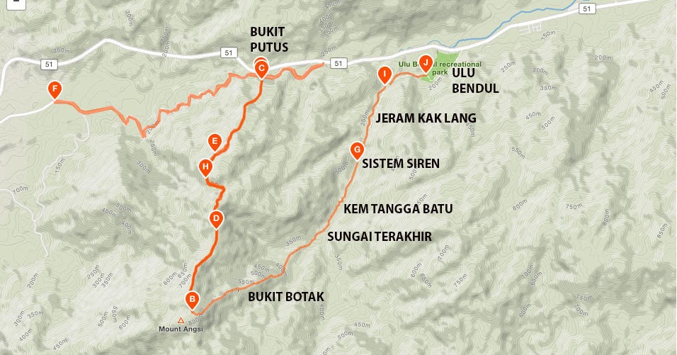 Mendaki Gunung Angsi Dari Ulu Bendul, Kuala Pilah.