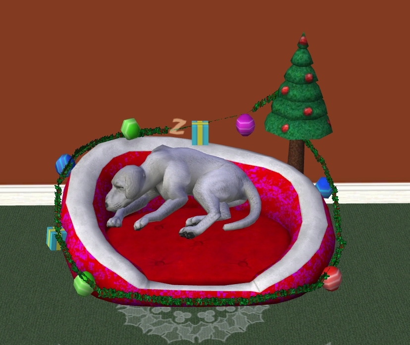 TheNinthWaveSims: The Sims 2 - TS3 Store Holiday Pet Bed For The Sims 2
