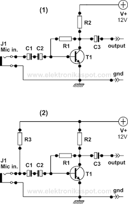 Pre-Amp Mic Paling Sederhana | Elektronika Spot