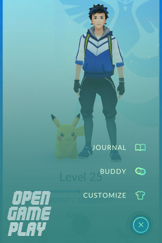 Open Game Play: Pokémon Go Buddy System