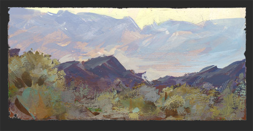 Land Sketch: View Toward Death Valley