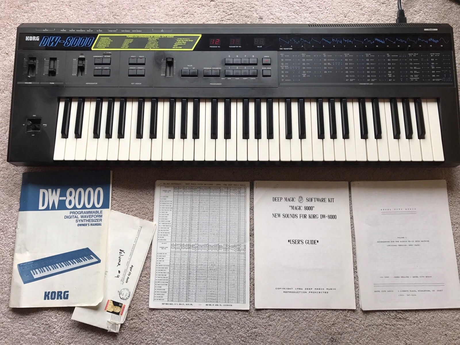 MATRIXSYNTH: Korg DW-8000 Digital Waveform Synthesizer/ Angel City ...