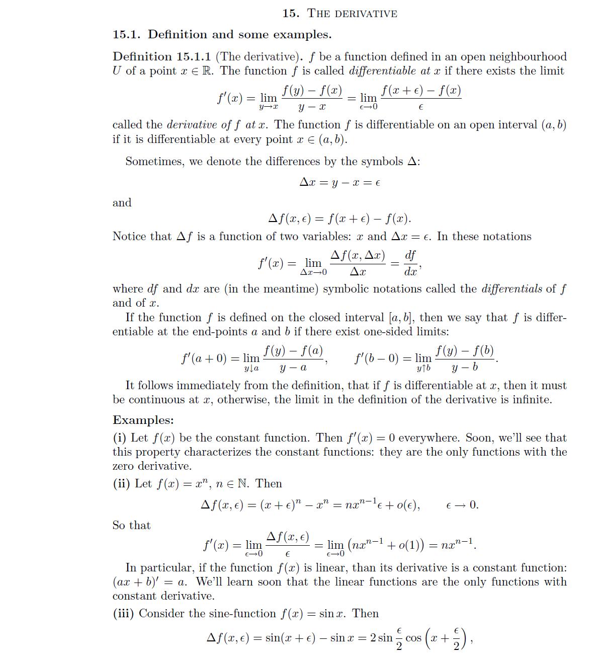 Differential Calculus and Integral Calculus