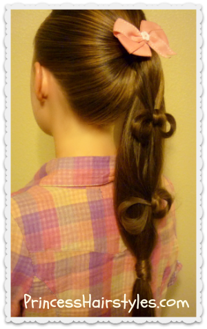 Cascading Bows Ponytail Hairstyle | Hairstyles For Girls - Princess ...