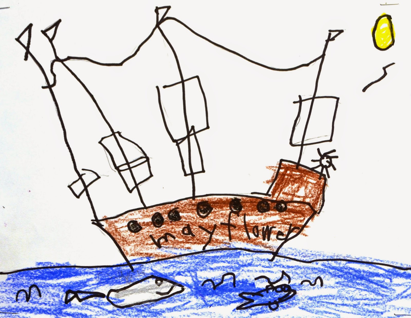 Mayflower Drawing