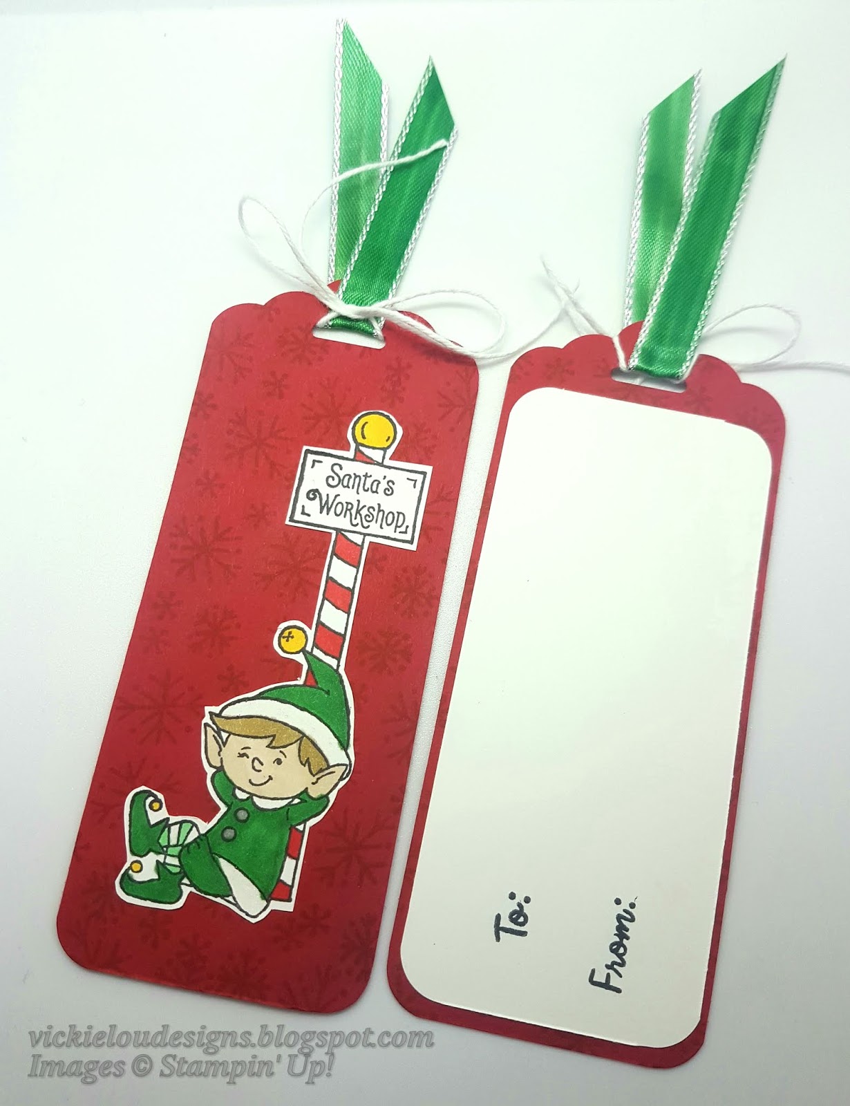 Vickie Lou Designs: Quick and Easy Elfie Gift Tags