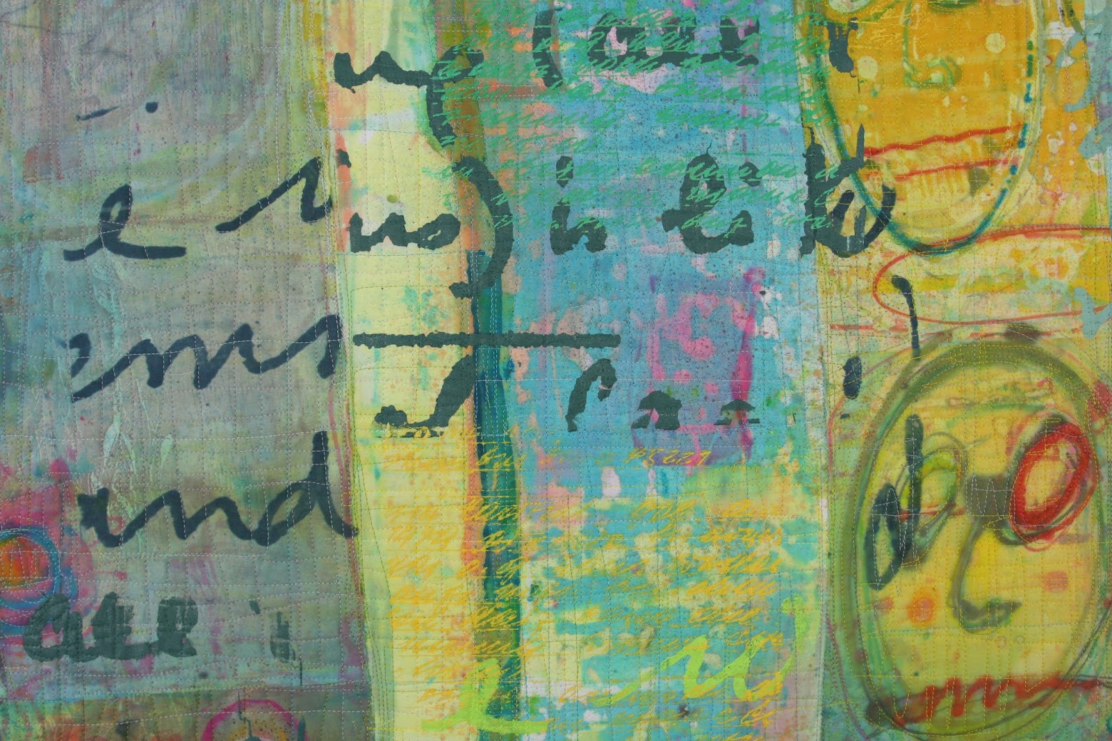 Art With a Needle: Fiber art and encaustic 2 -- Shelley Baird