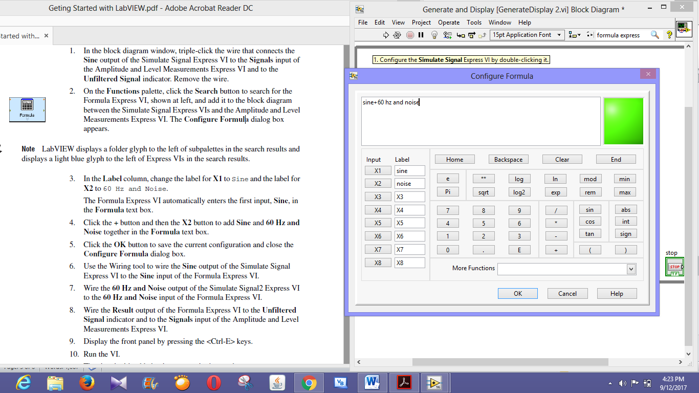 medical instrumentation: CHAPTER 3: MODIFYING A VI CREATED FROM A TEMPLATE