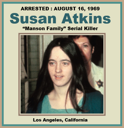 Unknown Gender History: Susan Atkins, Manson Family Serial Killer ...
