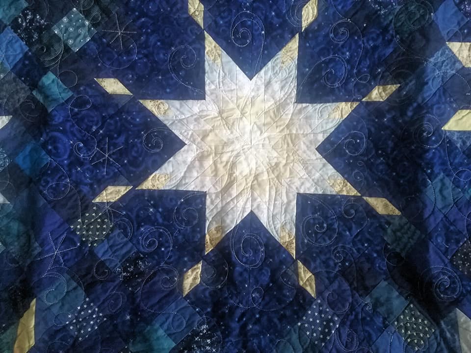 Sunshine in the Attic: Starry, Starry Night Quilt Completed
