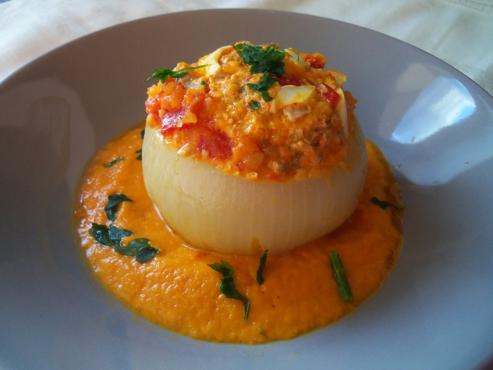 Cebollas rellenas de bonito - Andreíta come de todo