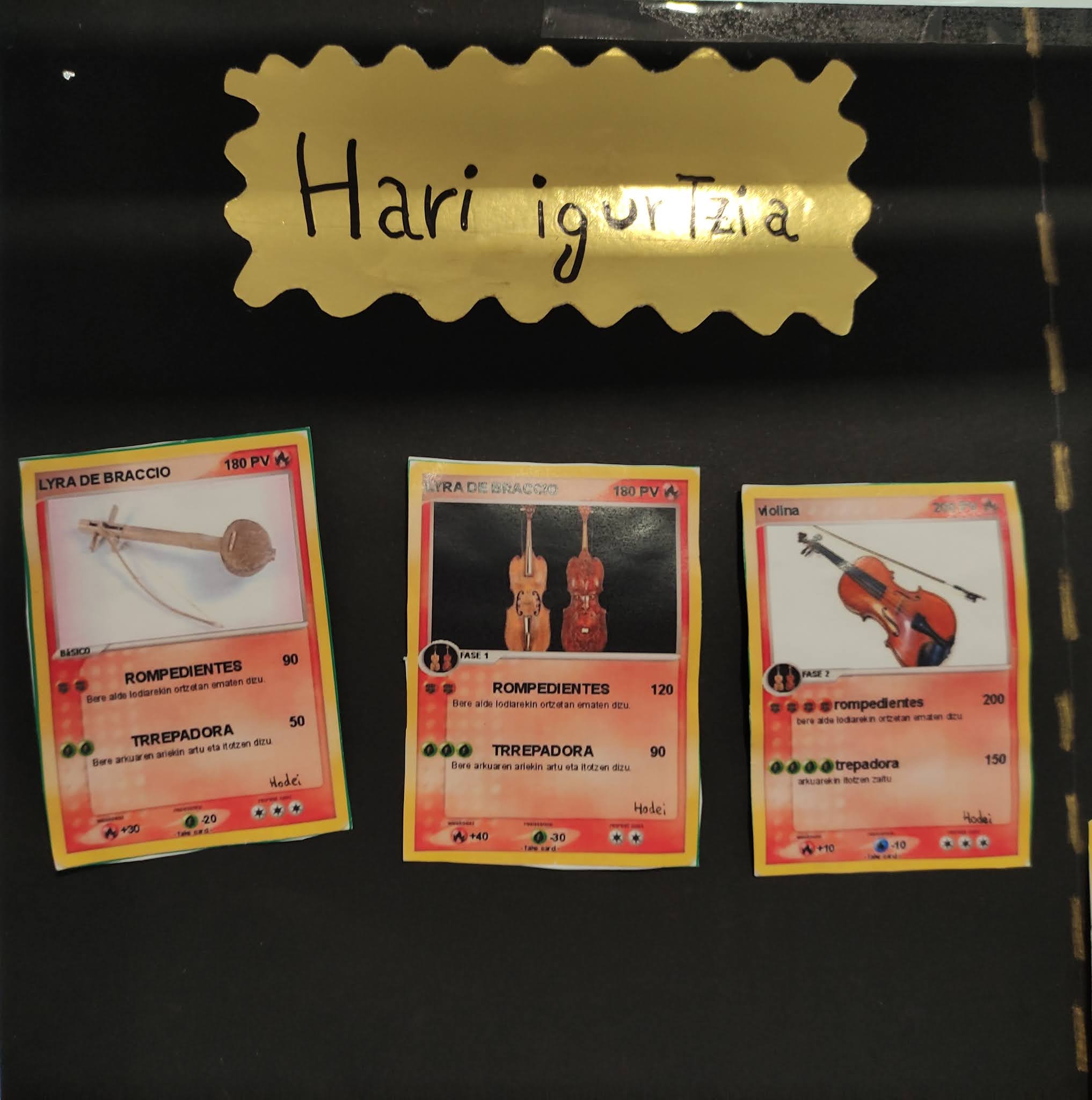 Musika-tresnen bilakaera. Ikasleen lanak. | MUSIKARMA