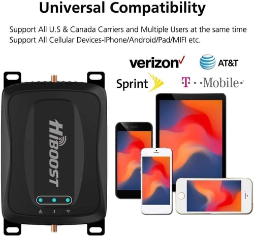Review HiBoost Cell Signal Booster for RV SUV Vehicle Van