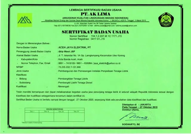 PENGURUSAN SBU DJK: PENGURUSAN SBU DJK DAN JENIS USAHA BIDANG SERTA SUB ...