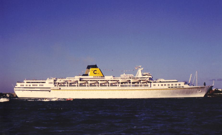 S.S. "GUGLIELMO MARCONI": "GUGLIELMO MARCONI" sailing as the cruise ...