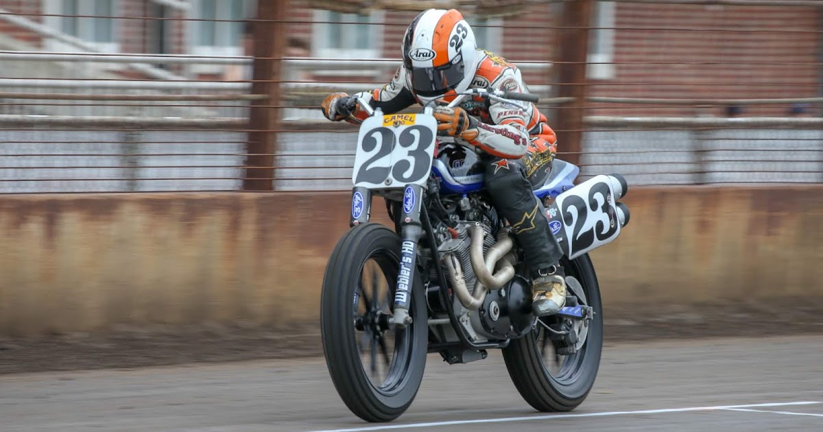 POPPA WHEELIE: Kevin Atherton did a few laps on an XR to honor and ...