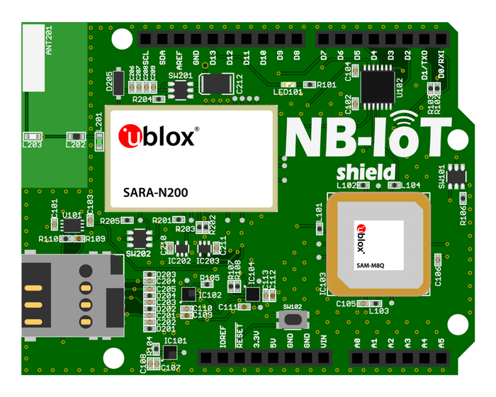 Nb Iot Shield For Arduino Mb Raw