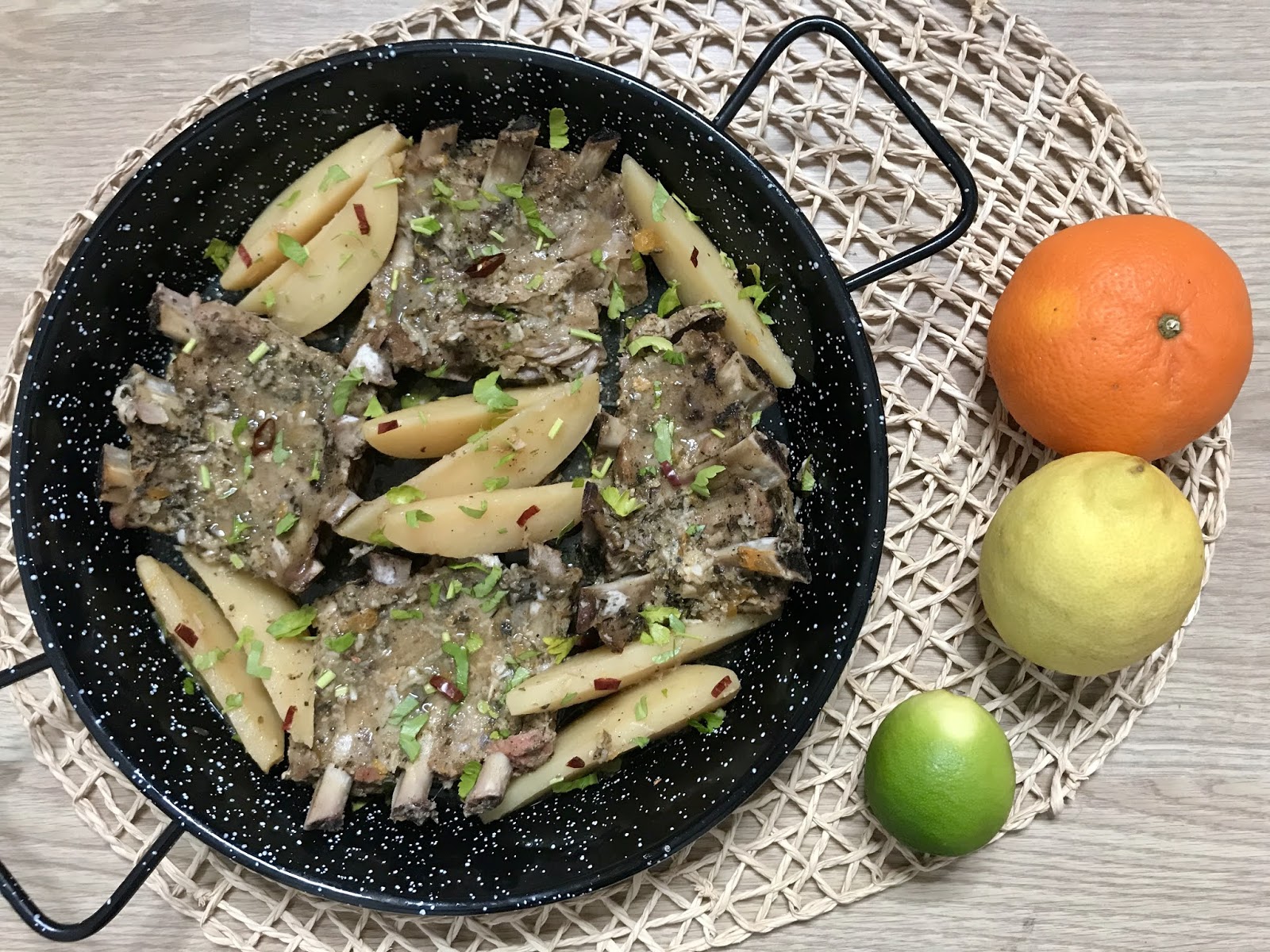 Costillas de cerdo con mojo cubano. Receta en Crockpot y horno