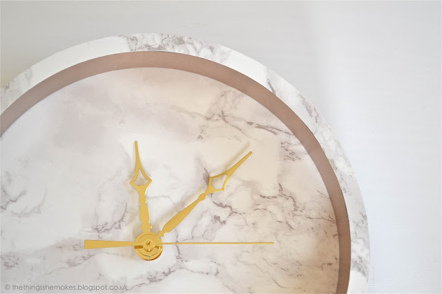 DIY Home Decor | Rose Gold & Marble Clock | The Things She Makes