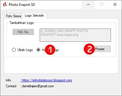 Cara Menambah Foto Biodata Digital dan Ganti Logo Pada E-Raport SD