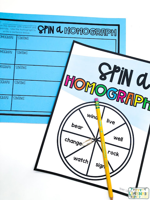 Homographs Grammar Activities and Games | The Lemonade Stand