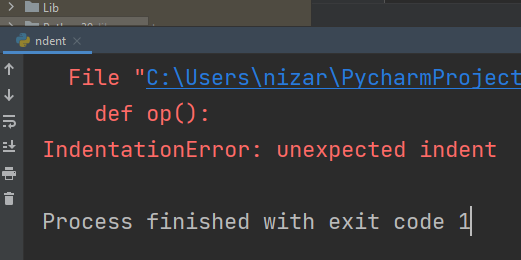 حل مشكلة ظهور الخطأ Unexpected indent في البايثون python