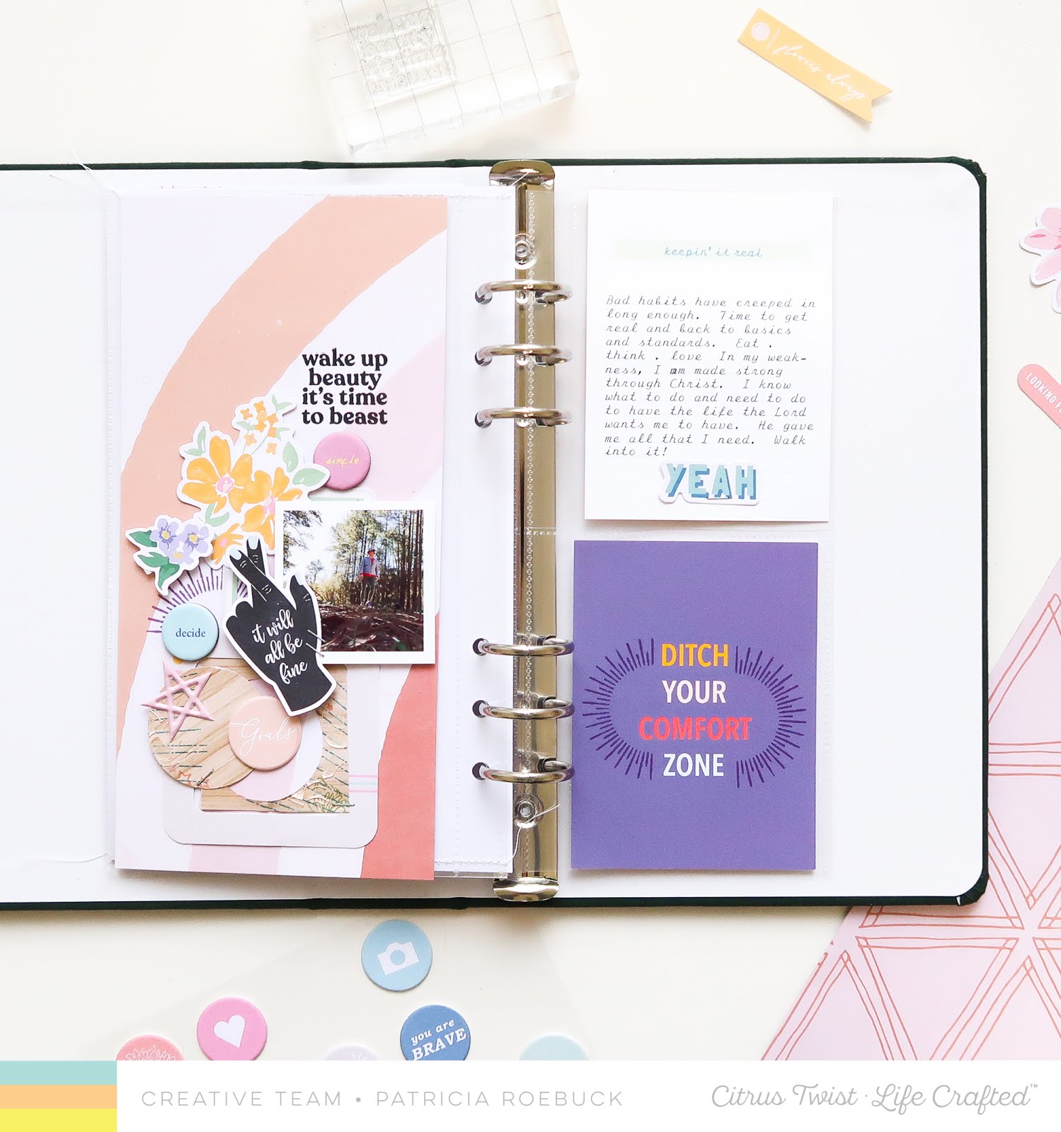 Citrus Twist Kits | Blog : Life Crafted and Altered Frame with Patricia