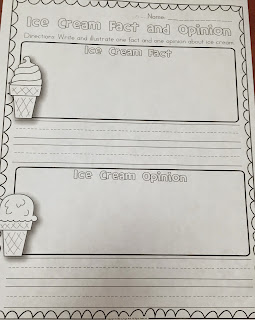 FIRST GRADE MON-STARS: I Scream, You Scream, We all Scream for Ice Cream