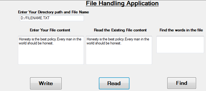 File Handling in C# | MY.NET Tutorials