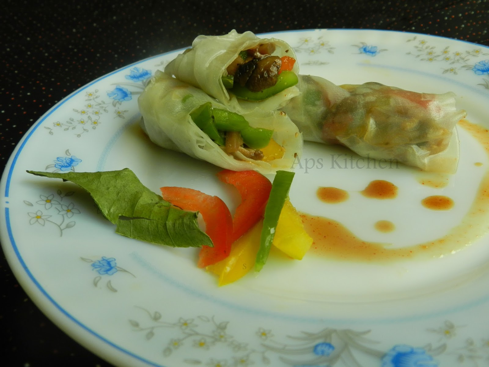 Mushroom Wraps/ Vietnamese Rice Wrapper Rolls