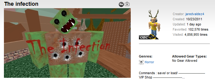 xXFunDudeXx's Roblox Blog!: The Infection Played!