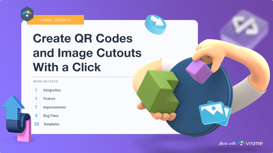 Visme 13 Latest Update now with QR Code Integration: See How it Works