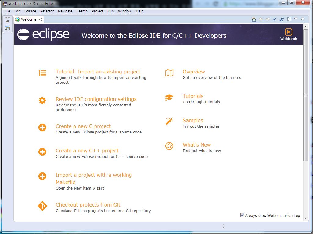 Jeonghun (James) Lee: Eclipse Neon (C/C++) CDT 설치 (개발환경구성-2)