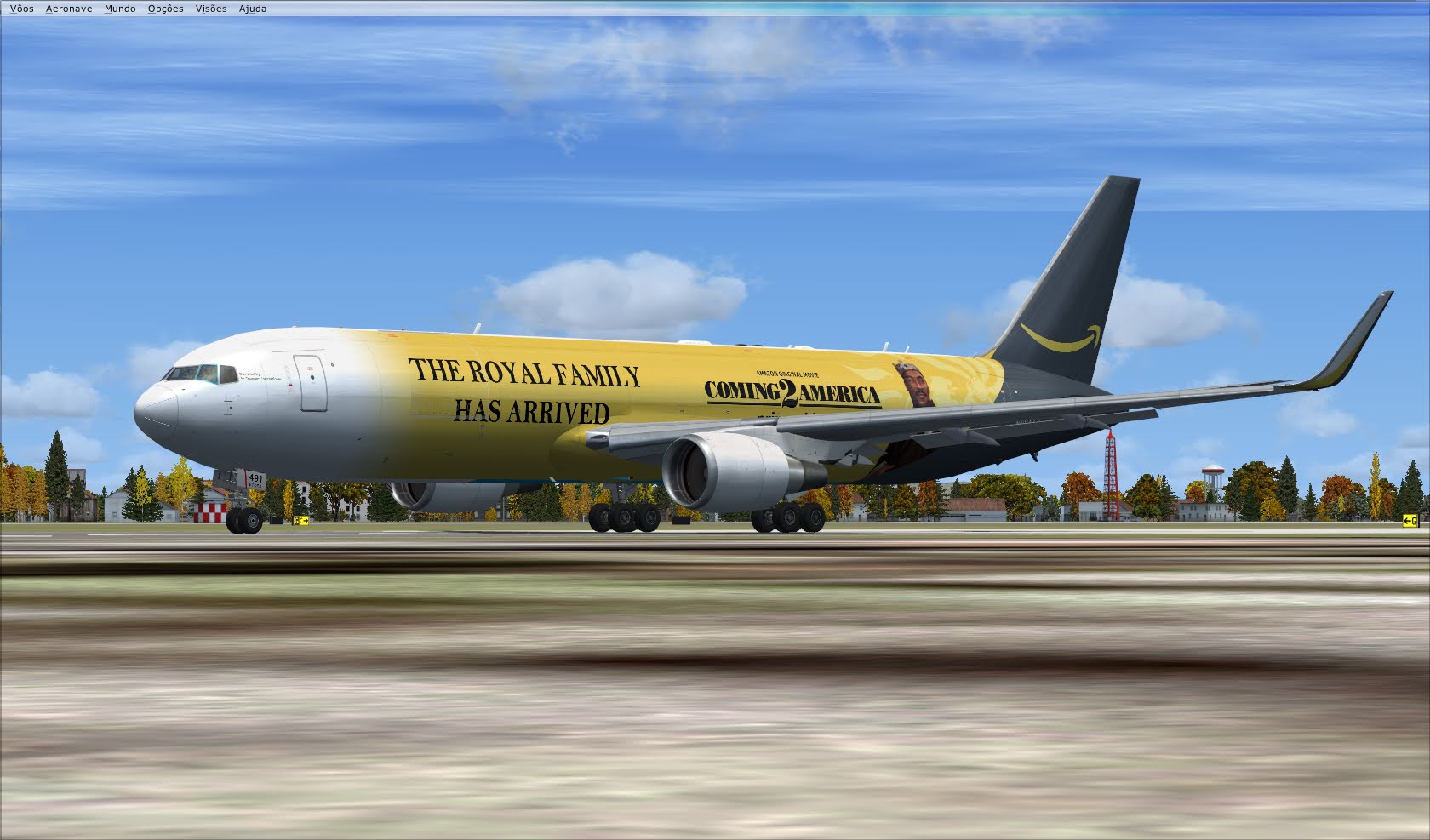 Aviação Arte: Boeing 767-300ERF Amazon Prime Air (Coming 2 America) SS