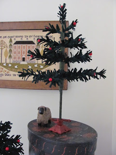 By The Bay Needleart: Wool Feather Tree all finished :))))